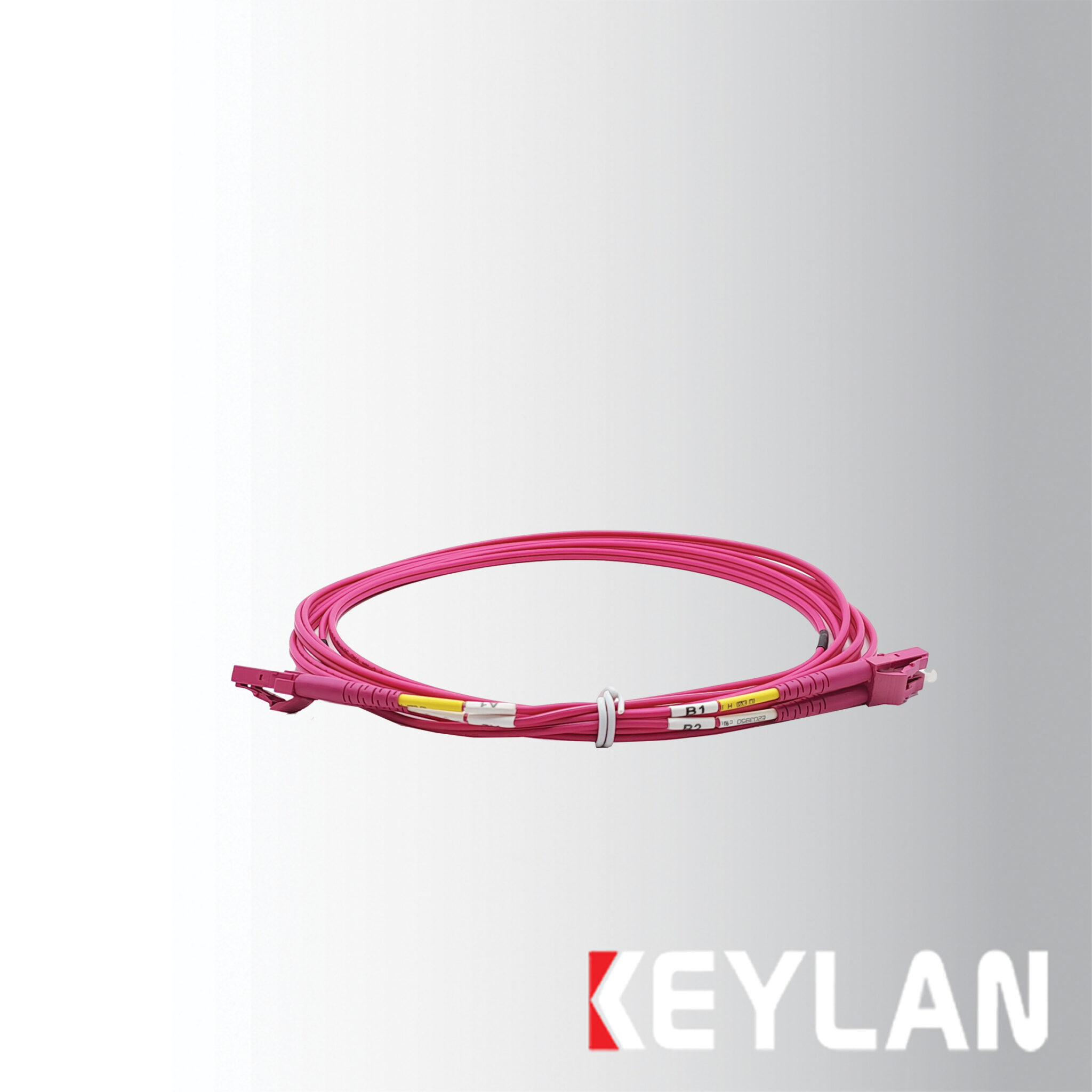 Duplex Multi-Mode OM4 50μm LSZH Patch Cord - Keystone Cable